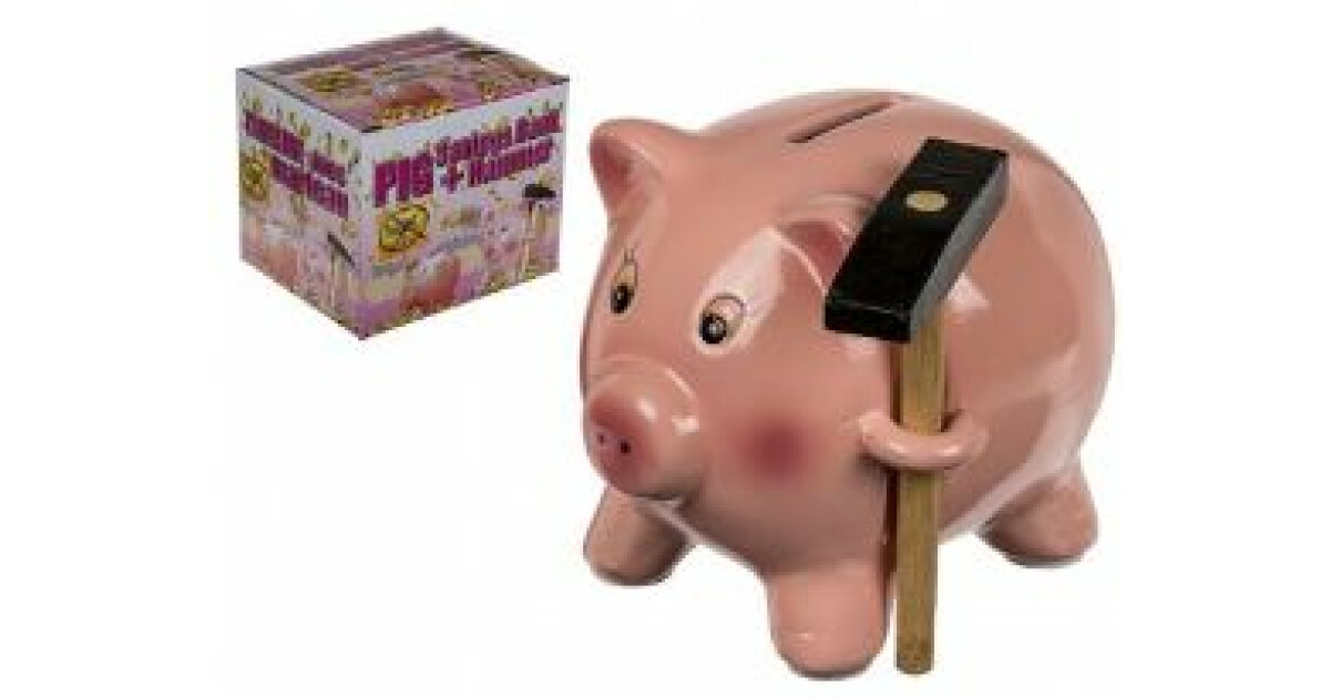 Štedna kasica prasica s čekićem | CMOK