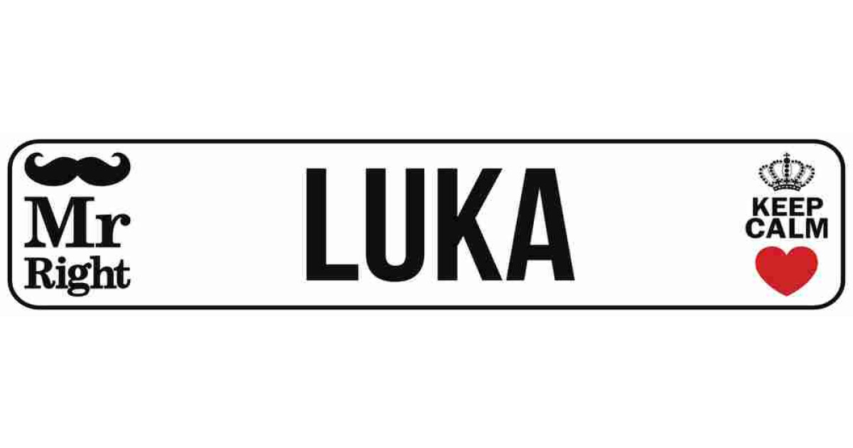 Mr Right pločica s imenom Luka | CMOK