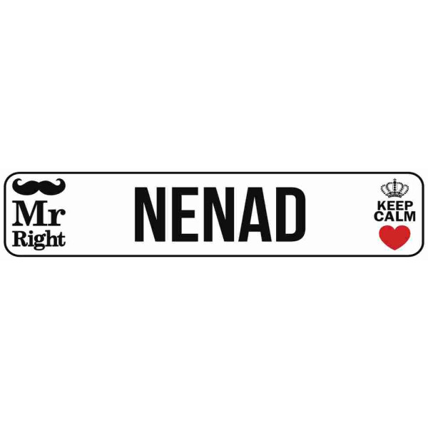 Mr Right pločica s imenom Nenad | CMOK